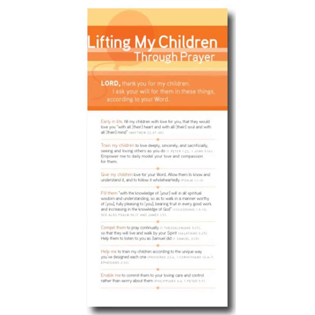 Bookmark Prayer Card - Child - FamilyLife NZ